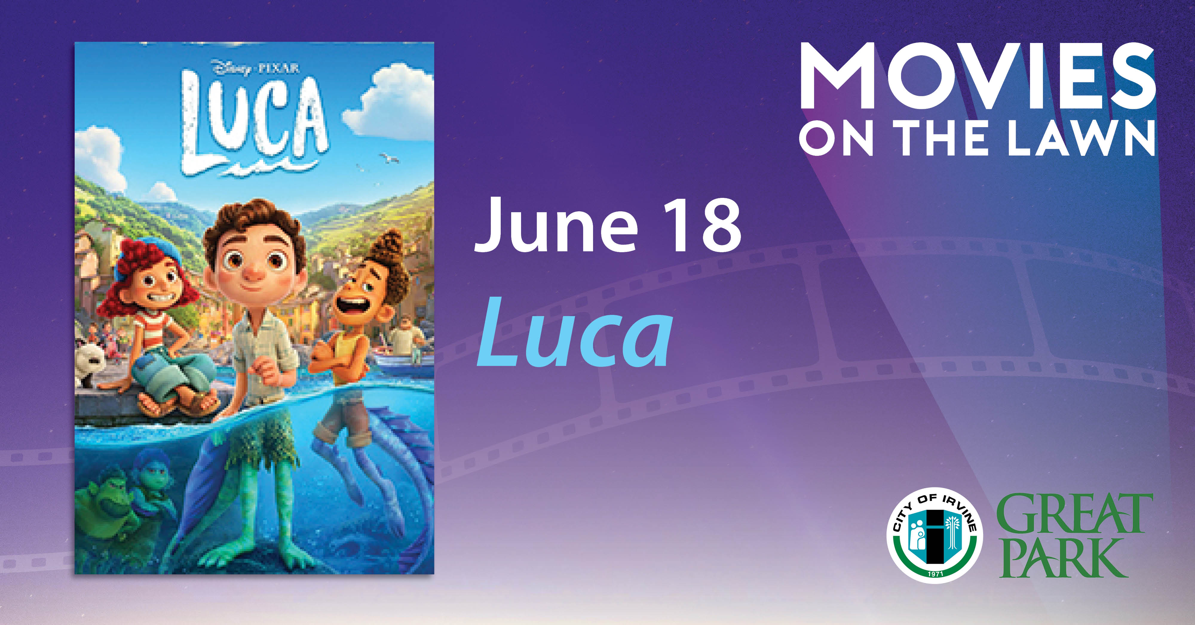 Movies on the Lawn: "Luca" | City of Irvine