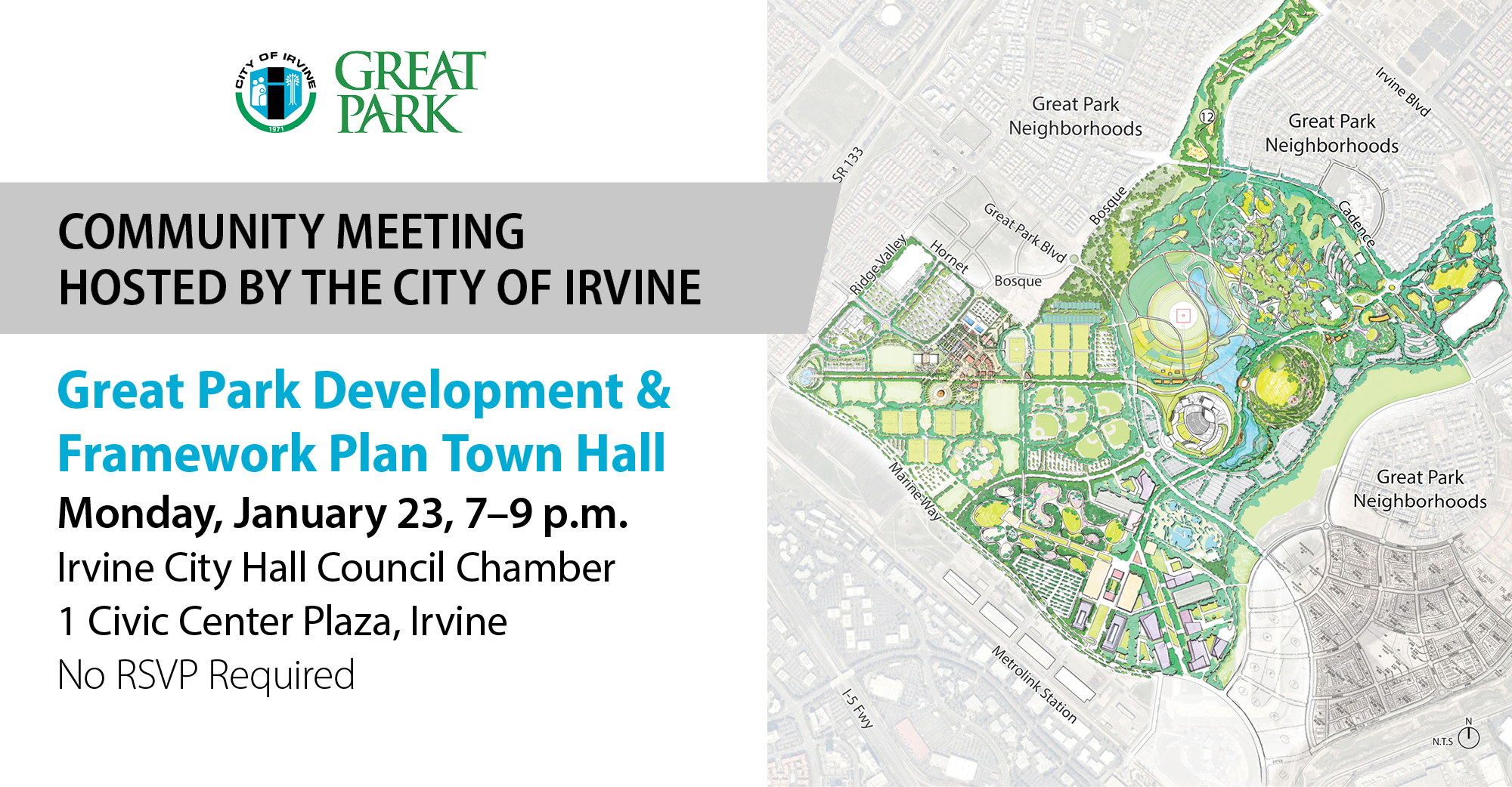 Great Park Development and Framework Plan Town Hall is January 23, 2023 ...
