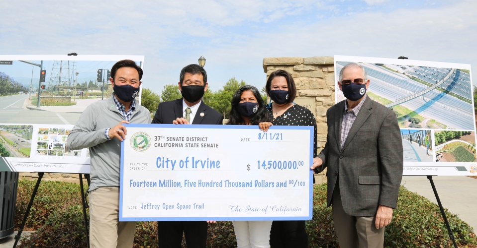 California State Senator Dave Min Presents $14.5 Million Check to ...